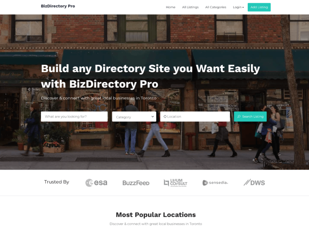 Powerful Directory WordPress Theme - BizDirectory - Themes Artist