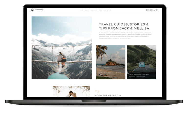Best Travel Blog WordPress Theme - Travel Blogz - Themes Artist